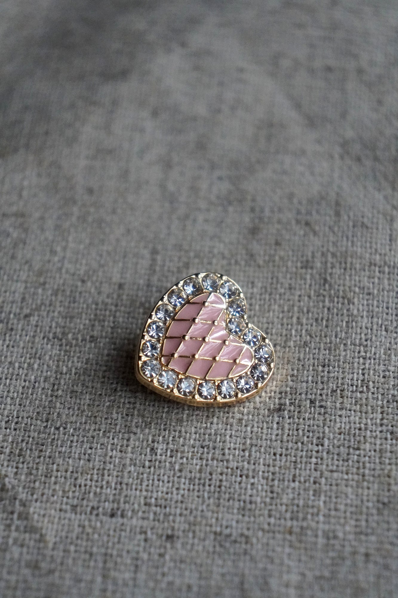 Pink Lovehearts Button – fabelknitwear